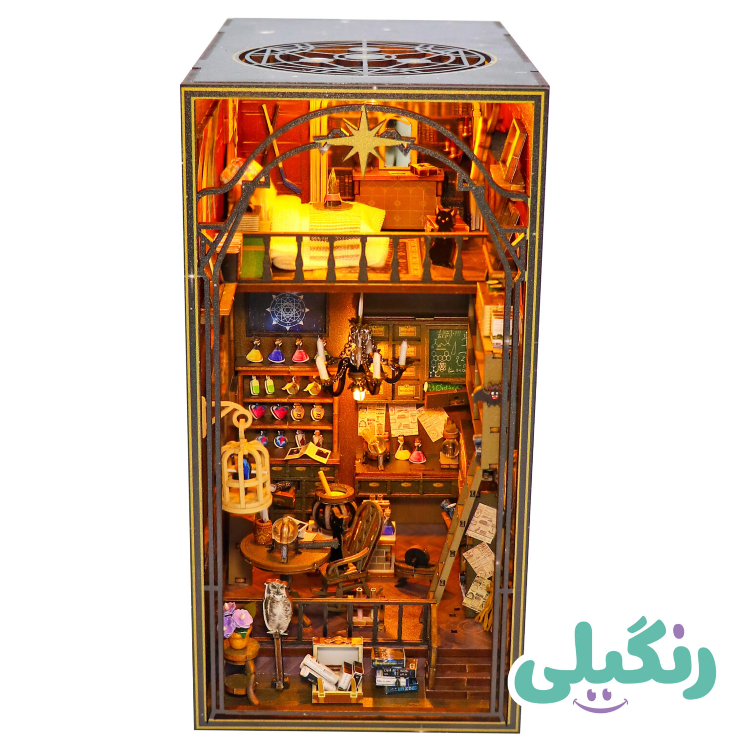 پازل سه بعدی مینیاتوری، بوک نوک مدل Mira magic house (کد M2311) – رنگیلی